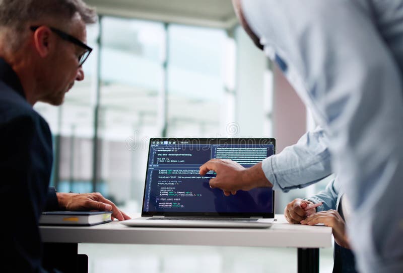 Skilled Programmers Collaborating on Software Development Stock Photo - Image of programmer ...