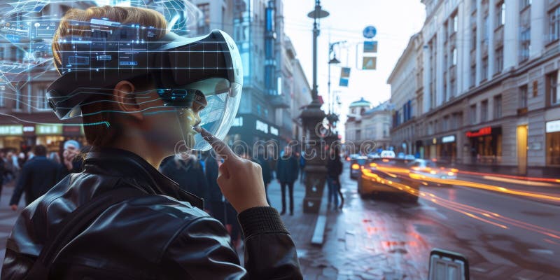 Skilled Person Wearing VR Headset while Setting and Coding Program ...