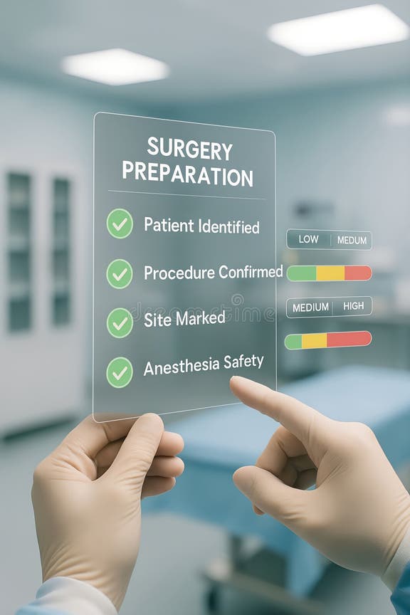 Doctor Interacting with Augmented Reality Surgery Preparation Interface ...