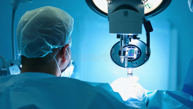 Skilled Surgeon Performs Delicate Procedure in High-Tech Surgical Suite ...
