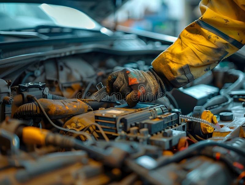 Performing Detailed Maintenance Diagnostics Stock Illustrations – 15 ...