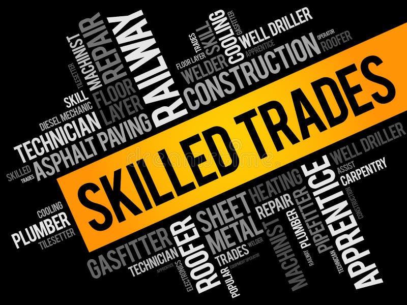 Skilled Trades Word Cloud Collage Stock Illustration - Illustration of ... Skilled Trades Word Cloud Collage Stock Illustration - Illustration of ...