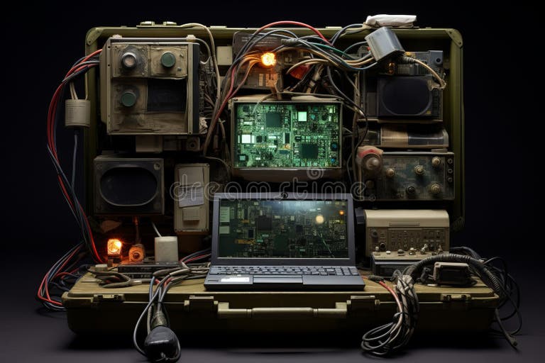 Skillful Military Team Defuses Computer Technology. Generate Ai Stock ...