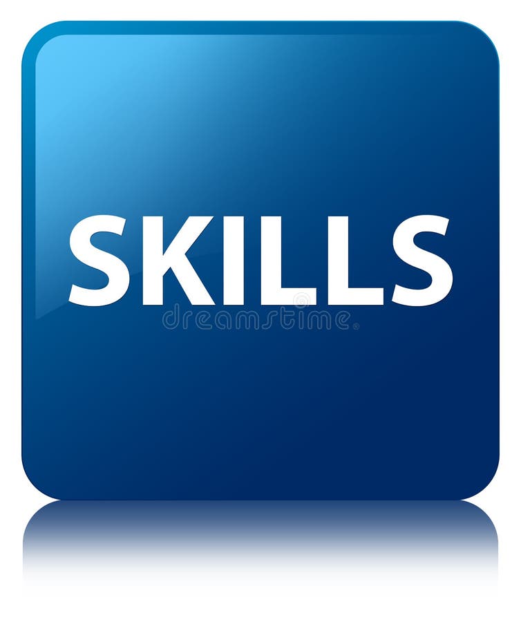 Skills Blue Glowing Neon Ui Ux Icon. Glowing Sign Logo . Happy Skills ...