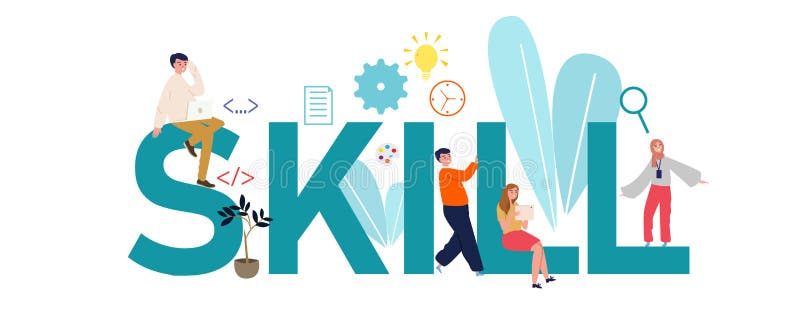 Skills Concept Illustration. Idea of Self Development. Business Team ...