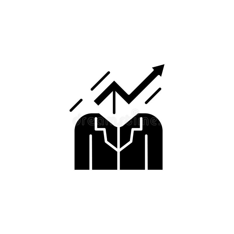 Skills Development Black Icon Concept. Skills Development Flat Vector ...
