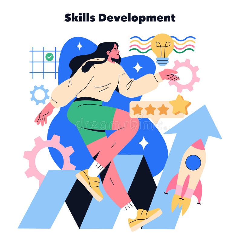 Workshops. Flat Vector Illustration Stock Illustration - Illustration ...