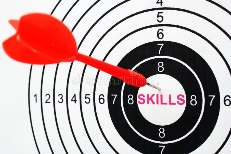Skills target stock photo. Image of career, training - 174357942
