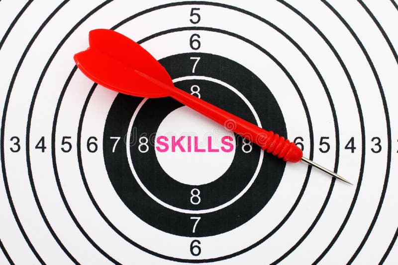 Skills target concept stock photo. Image of training - 58021396