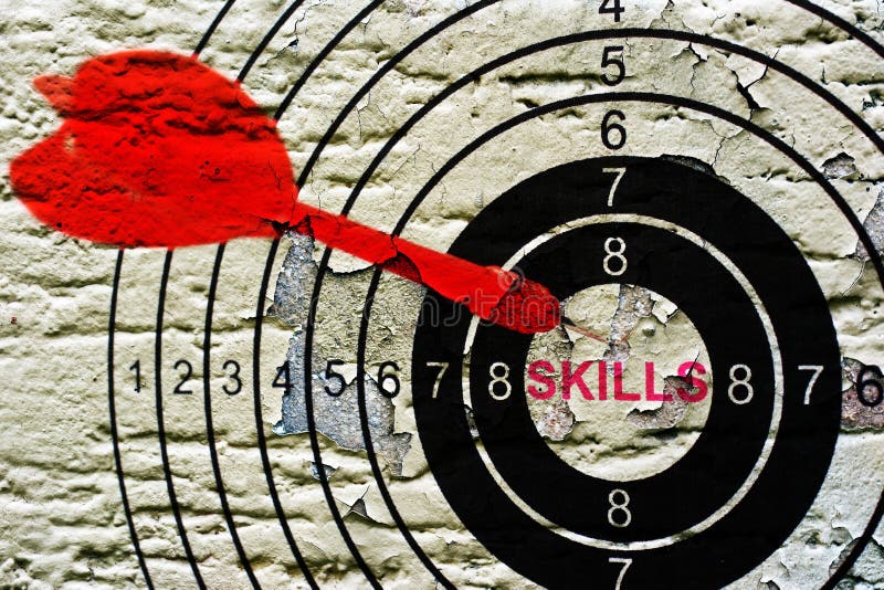 Skills target concept stock photo. Image of training - 58021396