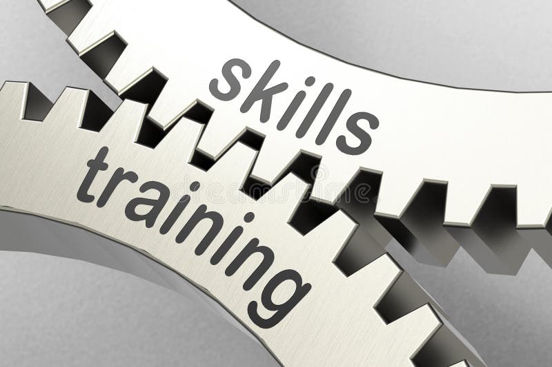 Skills and Training Concept on the Metal Gear Stock Illustration ...