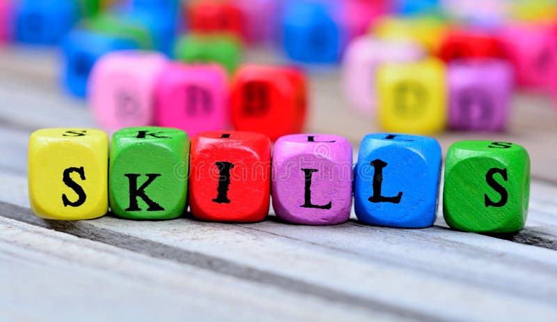 Skills word on table stock photo. Image of knowledge - 82598222