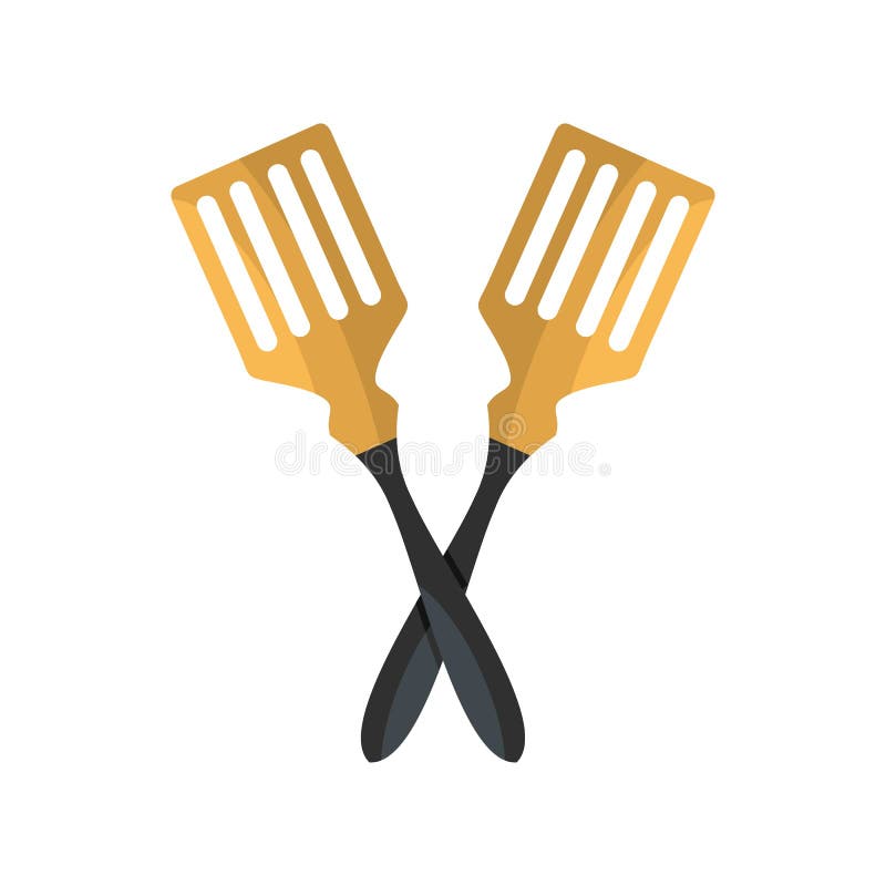Skimmer icon, flat style stock illustration. Illustration of chef ...