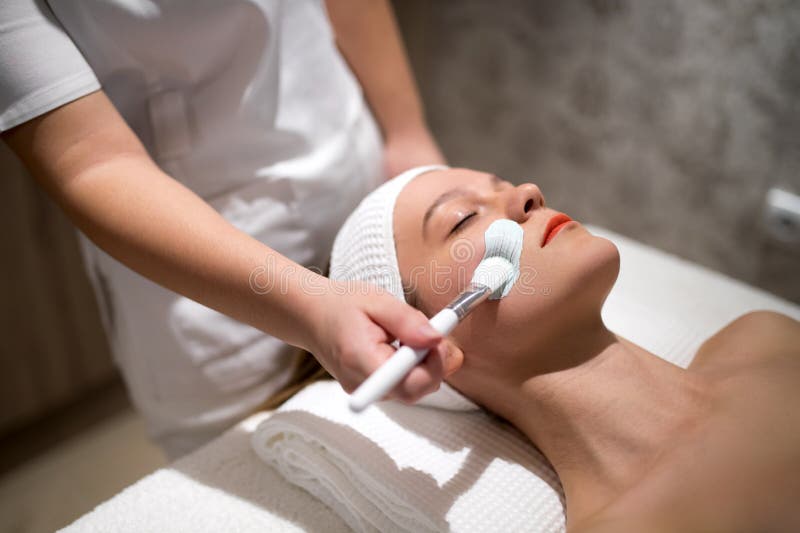 Skin Care and Cleanse Therapy at Massage Stock Photo - Image of clay ...