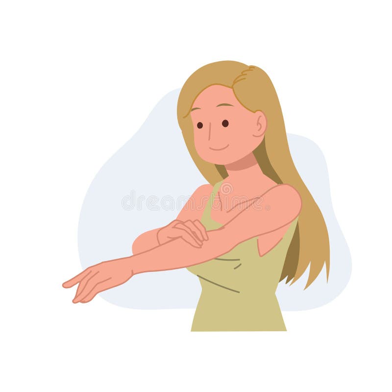 Girl Using Lotion Stock Illustrations 295 Girl Using Lotion Stock