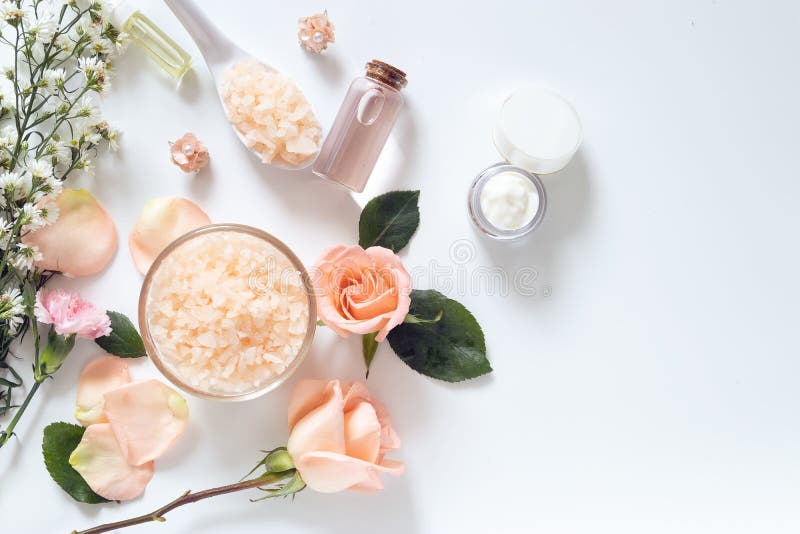 Thank You Card On Composition Of Natural Organic Cosmetic Products With