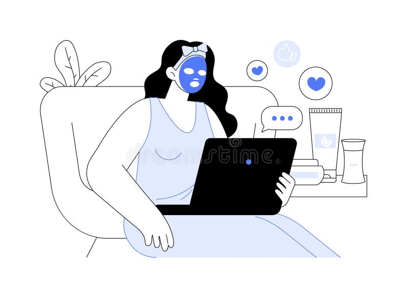 Skin Care Isolated Cartoon Vector Illustrations. Stock Vector ...