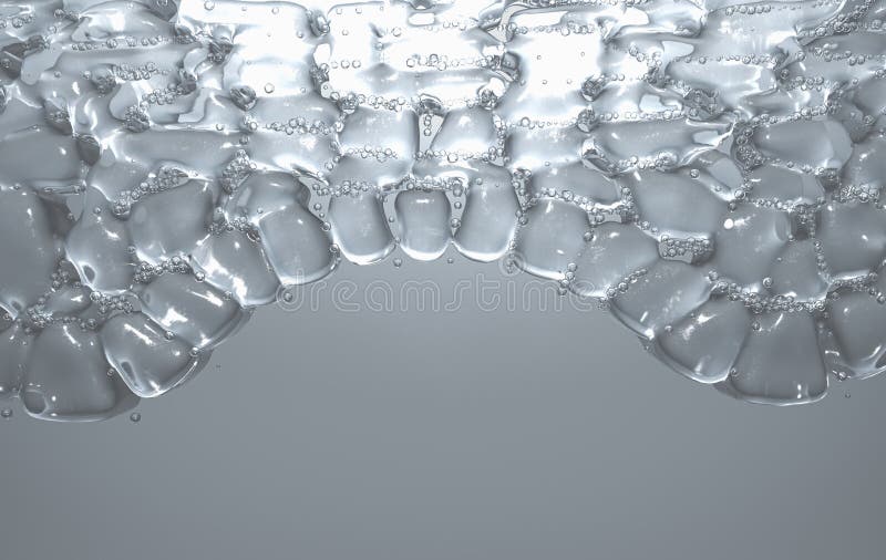 Skin Cell Gel Cross Section Stock Illustration - Illustration of ...