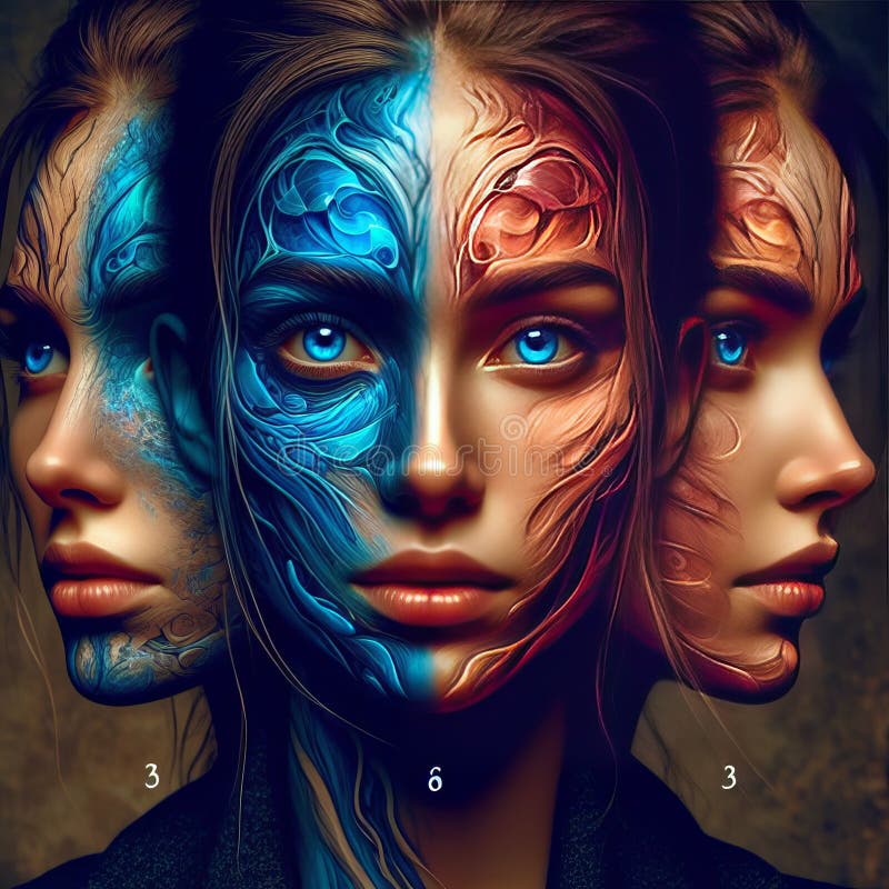 Skin Skin that Changes Color and Patterns Based on the Emotin Stock ...