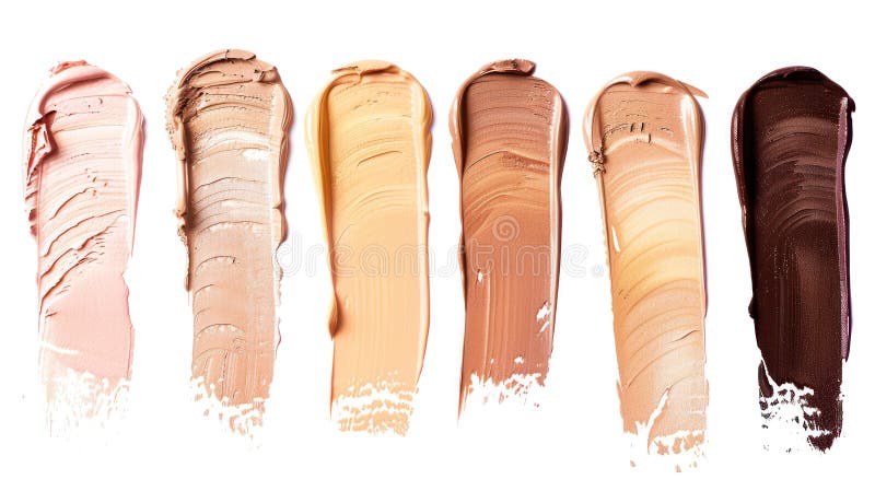 Skin Color Makeup Smear Isolate Stock Photo - Illustration of personal ...