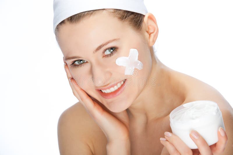 Skin cream stock image. Image of rejuvenate, person, sample - 18935903