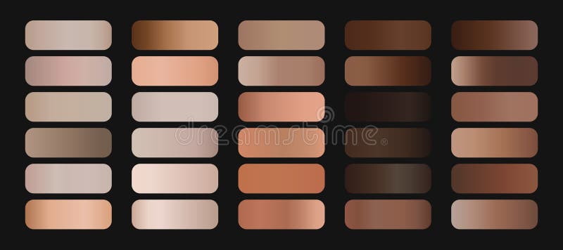 Skin gradients set stock vector. Illustration of fashion - 382720614