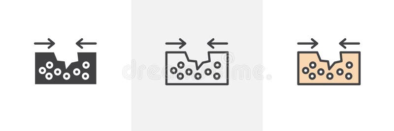 Skin Healing Icon Set. Acne Heal Process Vector Symbol Stock Vector ...