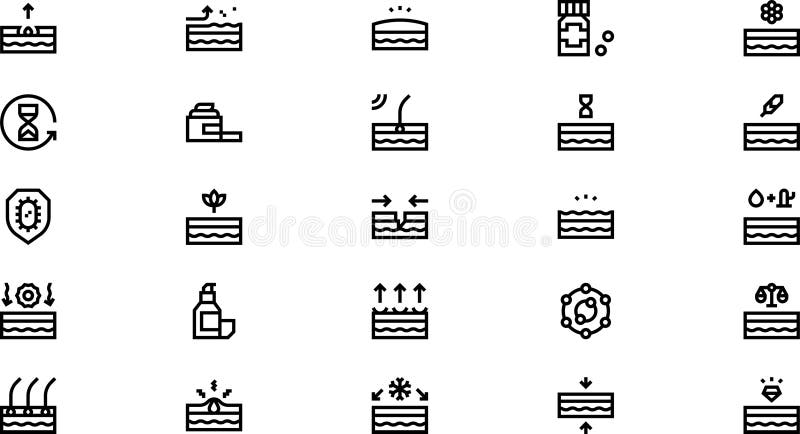 Skin Icons High-Quality Vector Icons Collection with Editable Stroke ...