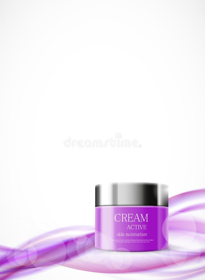 Skin Moisturizer Cosmetic Design Template Stock Vector - Illustration ...
