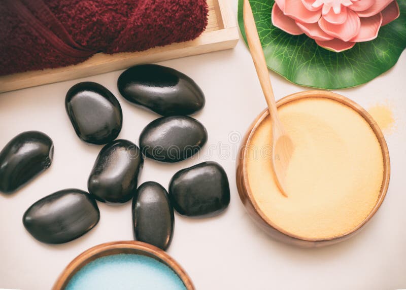 Skin Spa salt and objects stock image. Image of therapy - 101612077