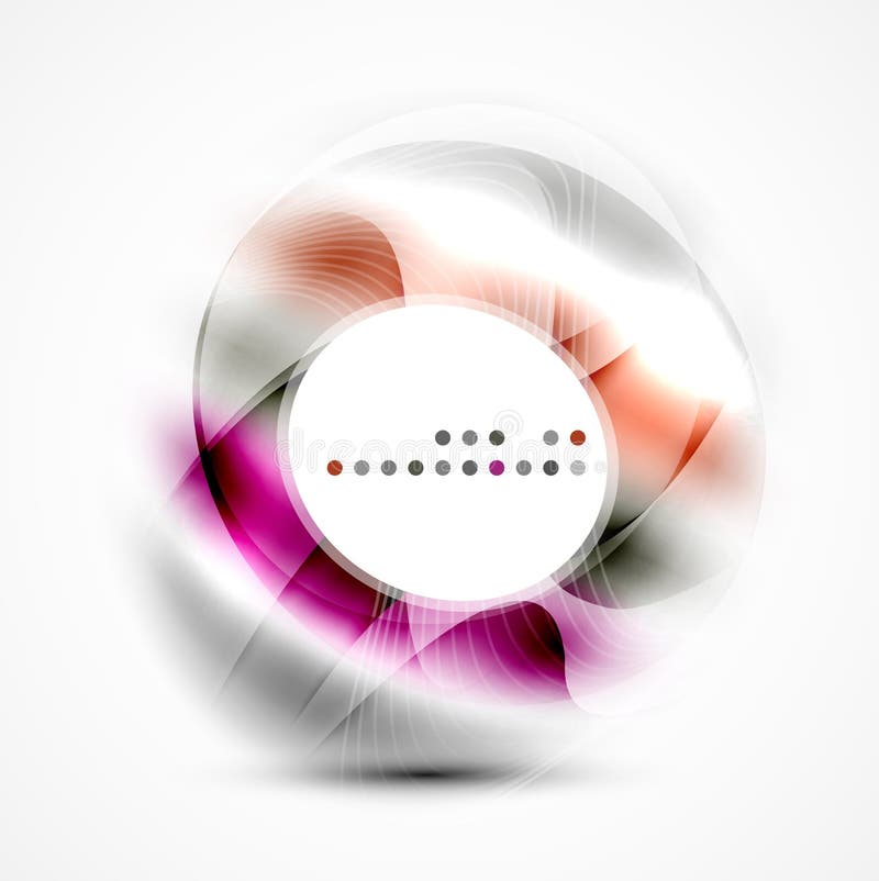 Skinande suddig cicrlemall vektor illustrationer. Illustration av lampa ...