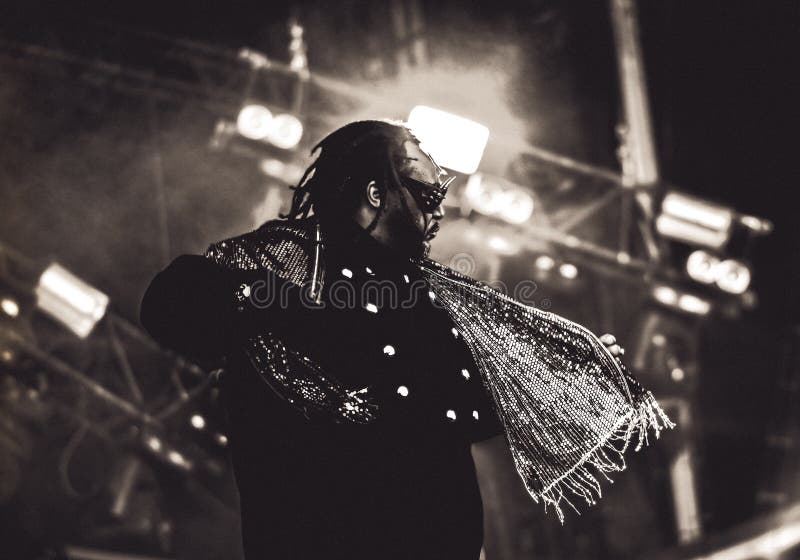 Skindred, Benji Webbe Vive No Concerto 2017 Fotografia Editorial ...