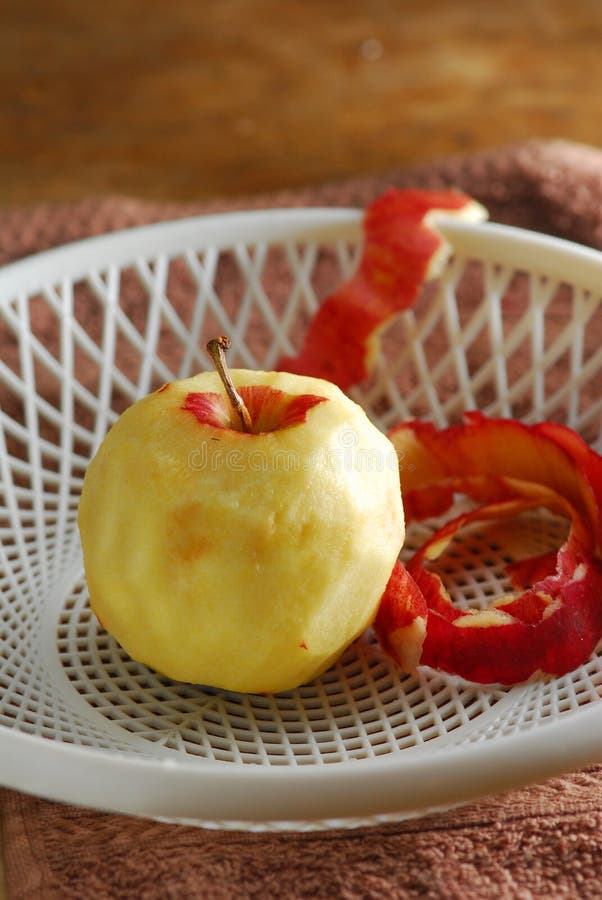 Skinless peel apple stock image. Image of apple, skin - 20394195