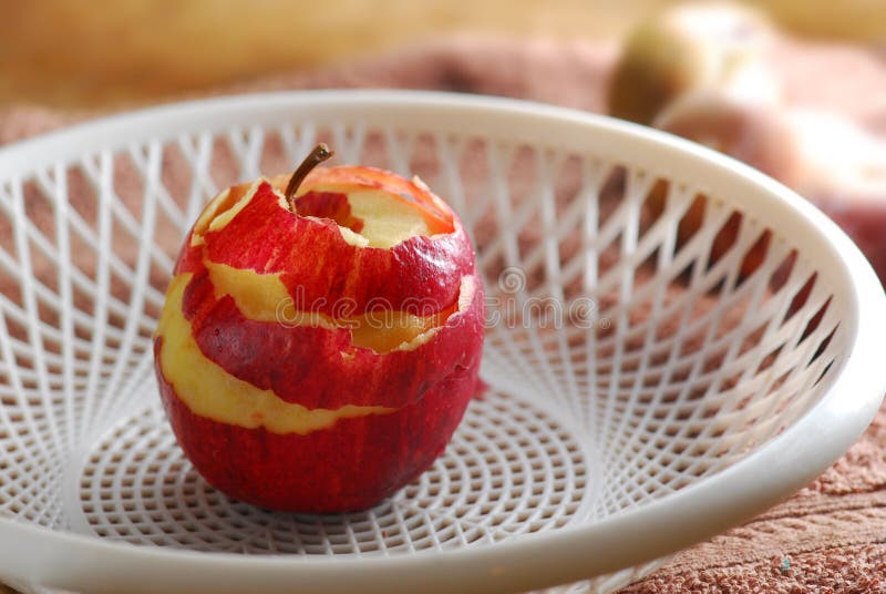 Skinless peel apple stock image. Image of apple, skin - 20394195