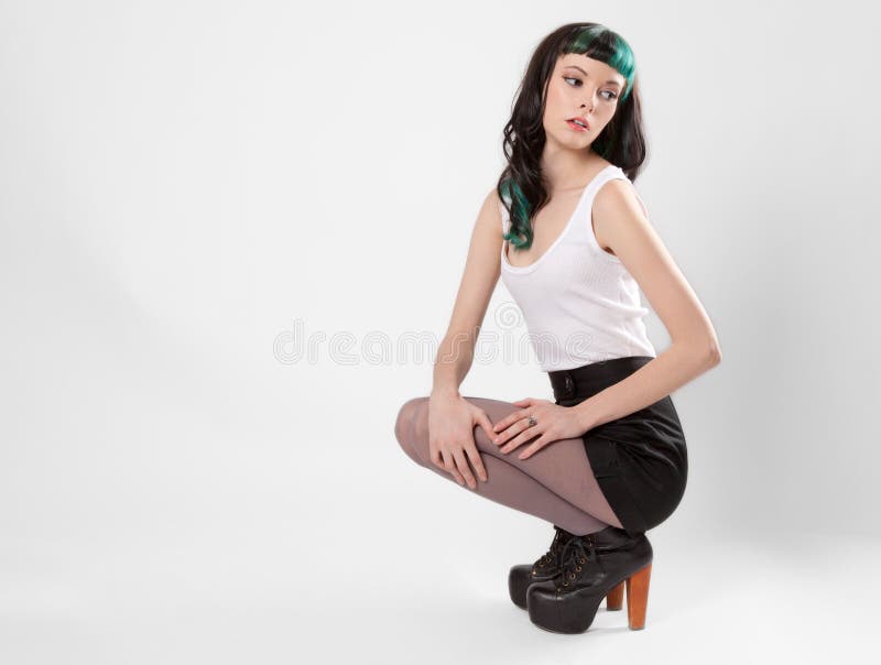 Skinny Fashion Model stock photo. Image of beautiful - 38906036