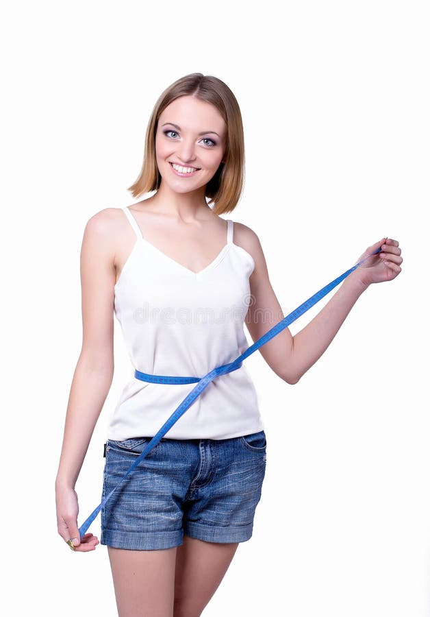 Skinny girl stock image. Image of centimeter, people - 36620855