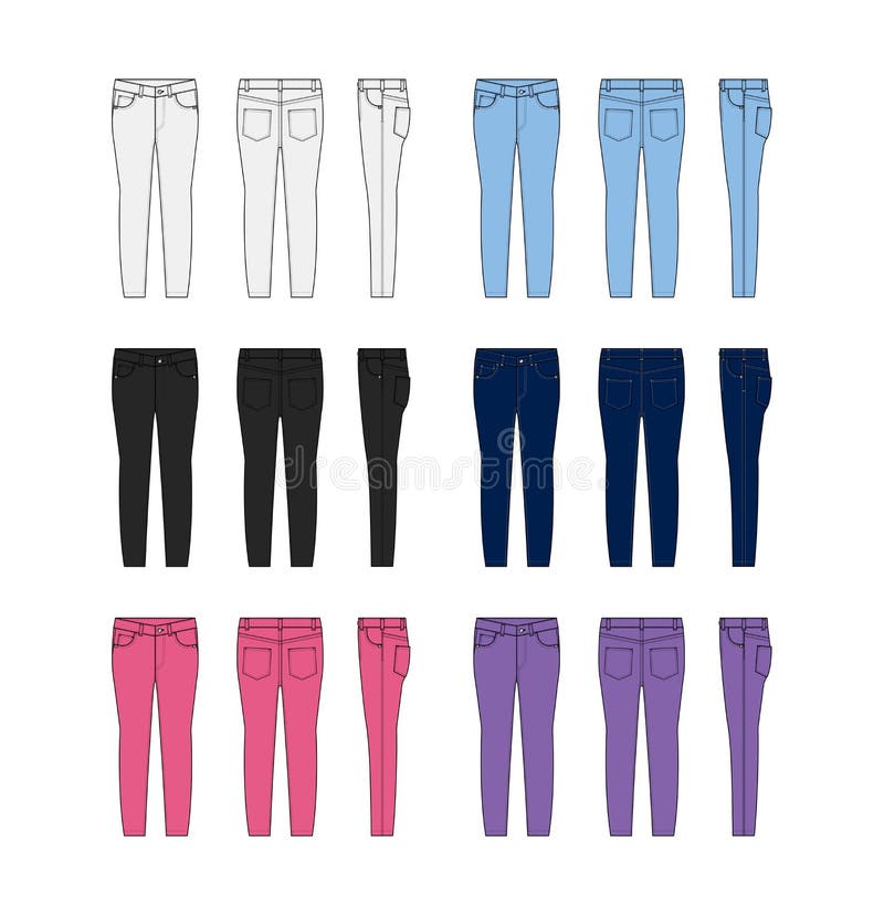 Skinny Jeans Stock Illustrations – 1,196 Skinny Jeans Stock ...