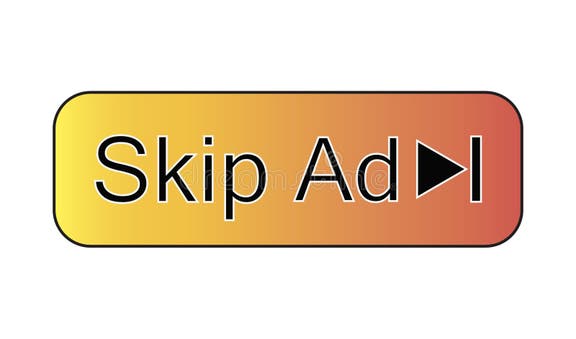 SKIP AD Advertisement Isolated Button Stock Vector - Illustration of ...