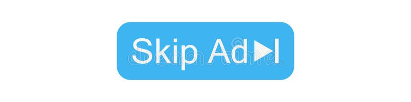Skip Ad Advertisement Isolated Icon Stock Illustration - Illustration ...