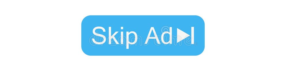 Skip Ad Advertisement Isolated Icon Stock Illustration - Illustration ...