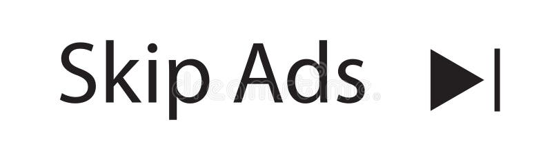 Skip Ad Button White Vector Advertising Skip Stock Vector ...