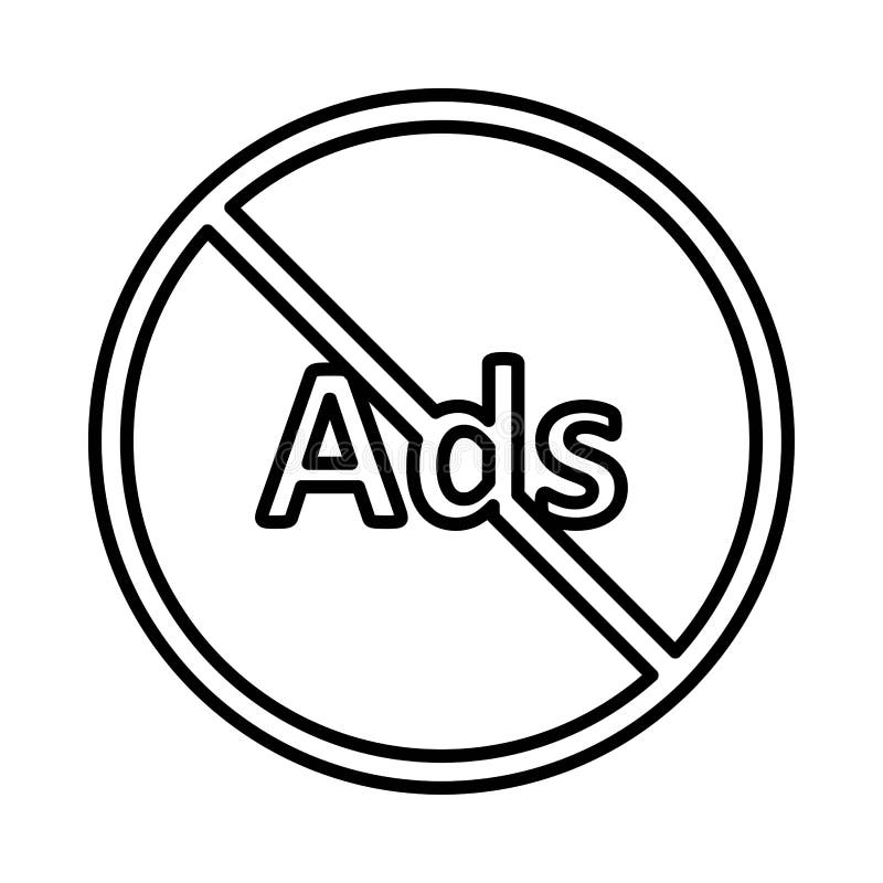 Skip Ads Video Icon or Logo Illustration Stock Vector - Illustration of ...