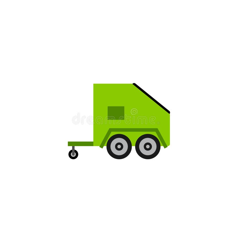 Skip Bin Trailer Icon. Clipart Image Stock Vector - Illustration of ...