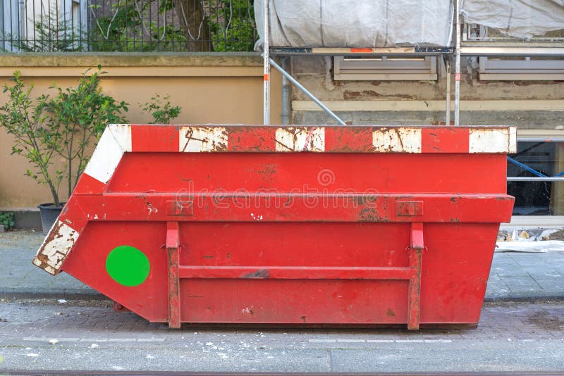 Skip Container stock photo. Image of holland, recycling - 160197454