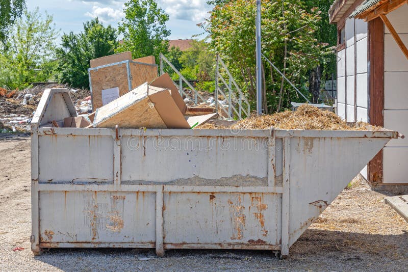 Industrial Skip Container stock photo. Image of collection - 288082296