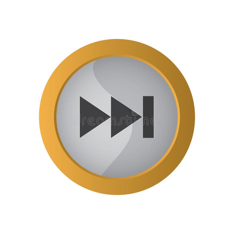 Skip Forward Button. Vector Illustration Decorative Design Stock Vector ...