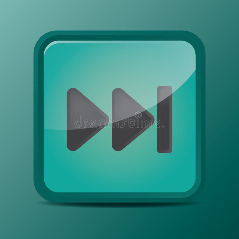 Skip Forward Button. Vector Illustration Decorative Design Stock Vector ...