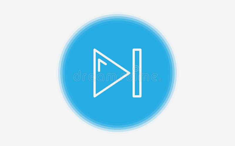 Next Track Icon Vector. Forward, Skip Line Symbol. Stock Vector ...