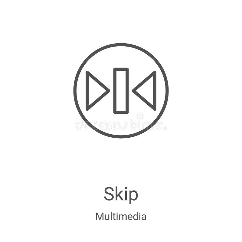 Skip Icon Stock Illustrations – 6,036 Skip Icon Stock Illustrations ...