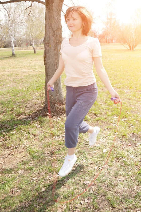 Skipping stock photo. Image of rope, person, energy, exercising - 19453068